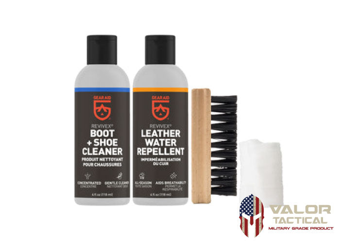 GEAR AID - Revivex Leather Boot Care Kit with Water Repellent, Cleaner