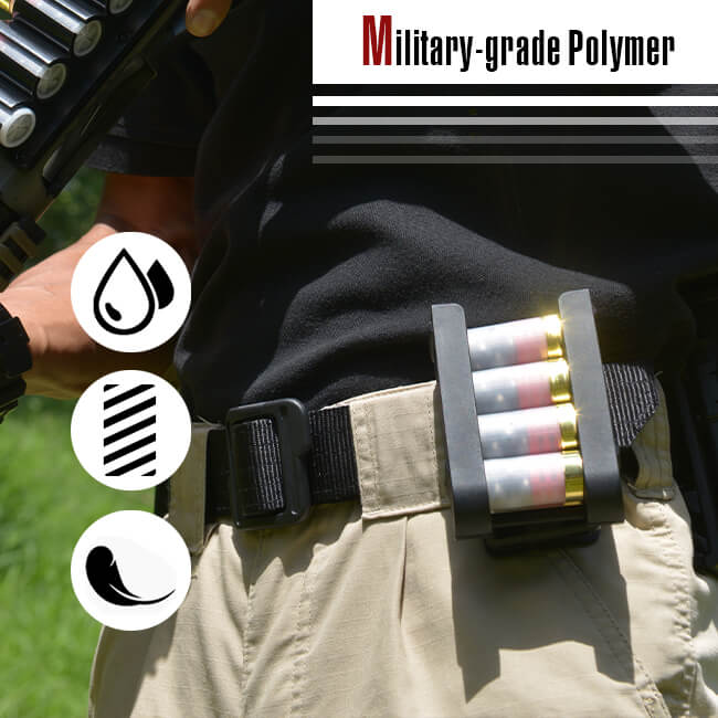 CYTAC - Universal 4 Rounds Shotgun Shell Magazine Pouch with Belt Clip ...